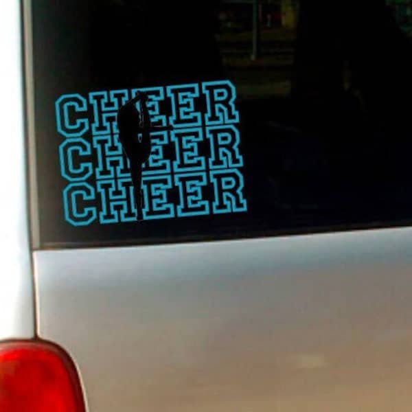 Cheer Car Decal - Etsy