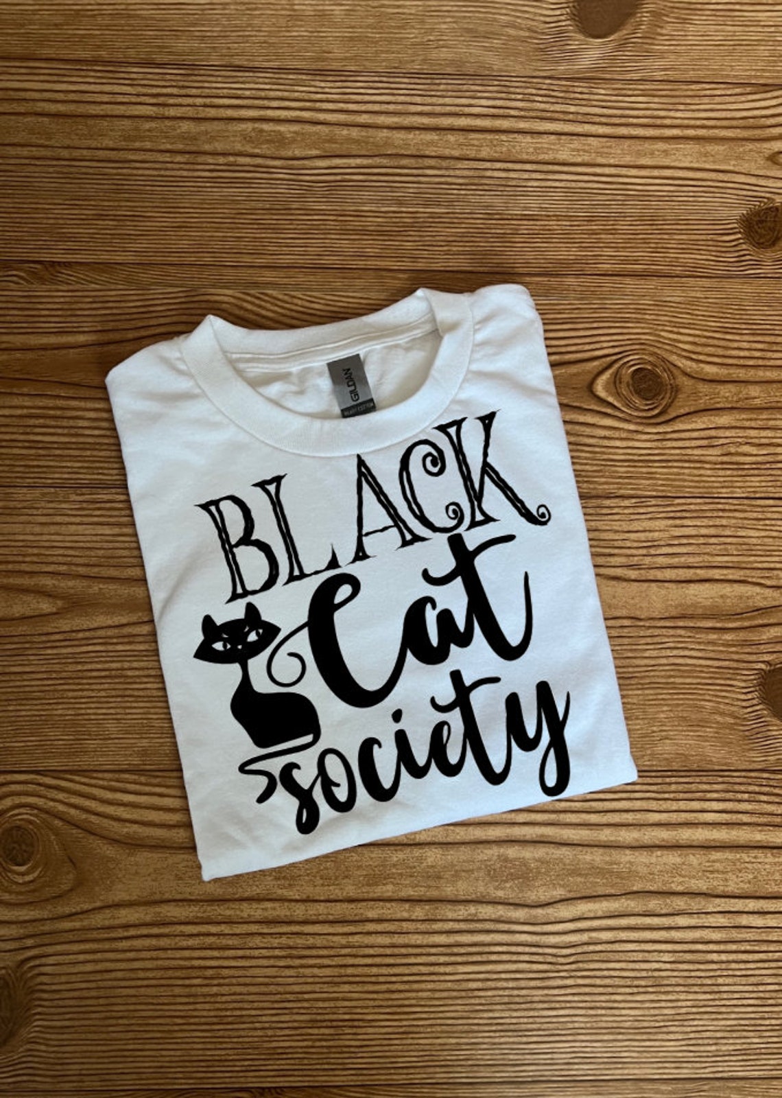BLACK CAT Society! Adult Tee, Cat Lover, Cat Meme, Sleeping Cat, Crazy ...