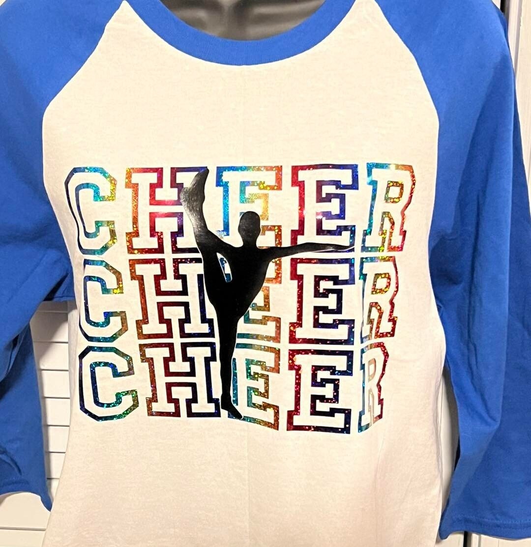Adult, CHEER CHEER CHEER T-shirt for Your Favorite Cheerleader, Cheer ...
