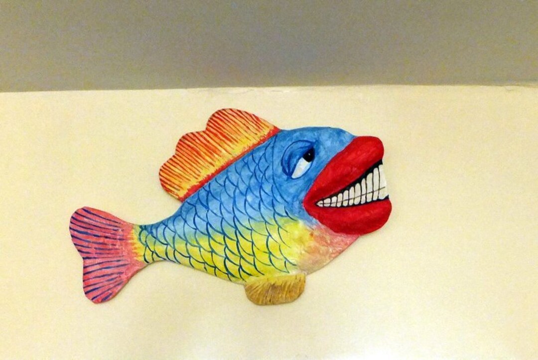 Fish Dreamer Wall Decor Wall Art Paper Sculpture - Etsy