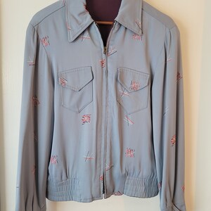 1950's Reversible Gabardine Jacket Cross Hatch Pattern Rare - Etsy