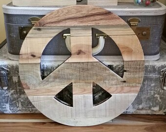 Wood peace sign | Etsy
