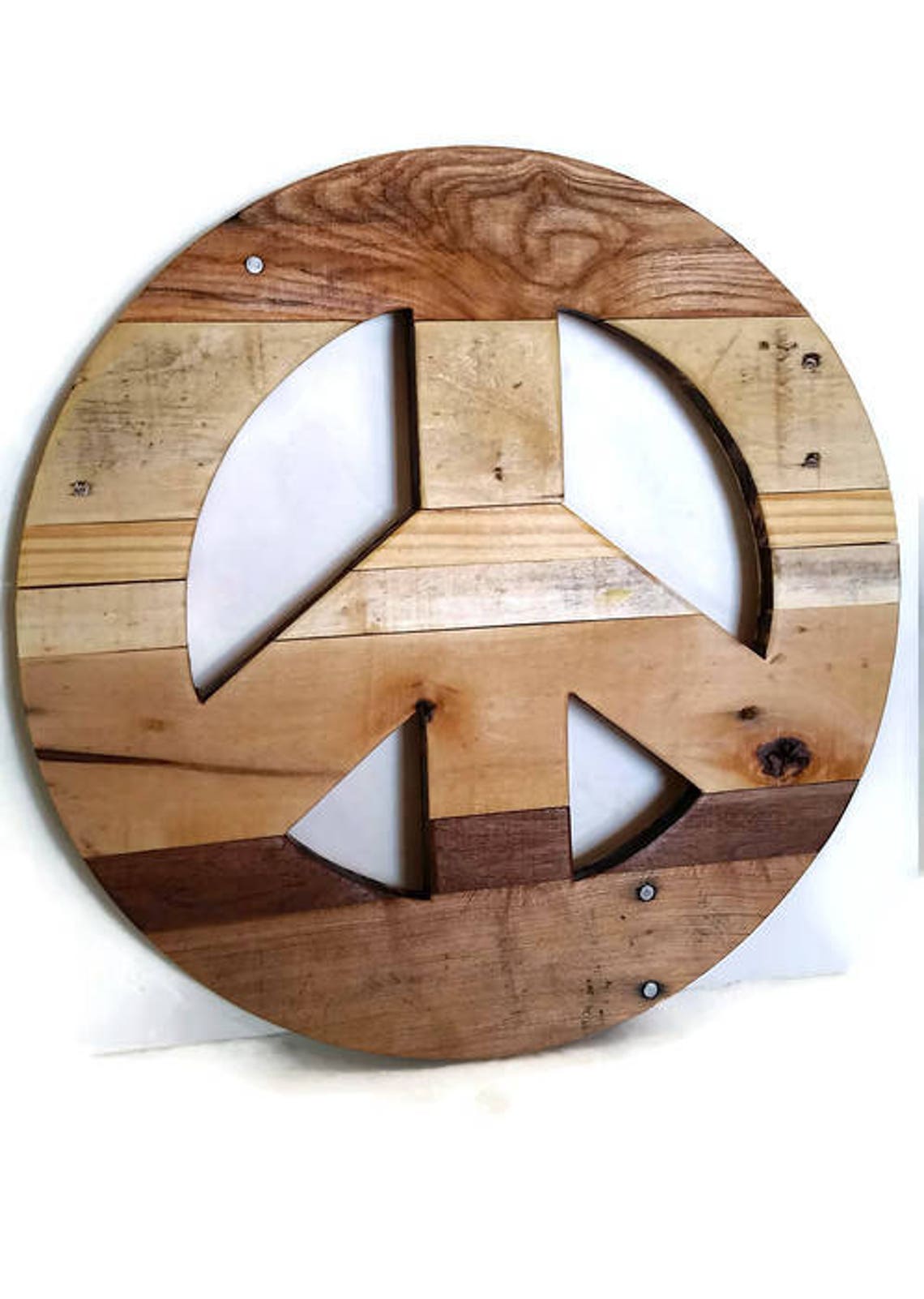 Rustic wooden peace sign 16 wood peace sign pallet | Etsy