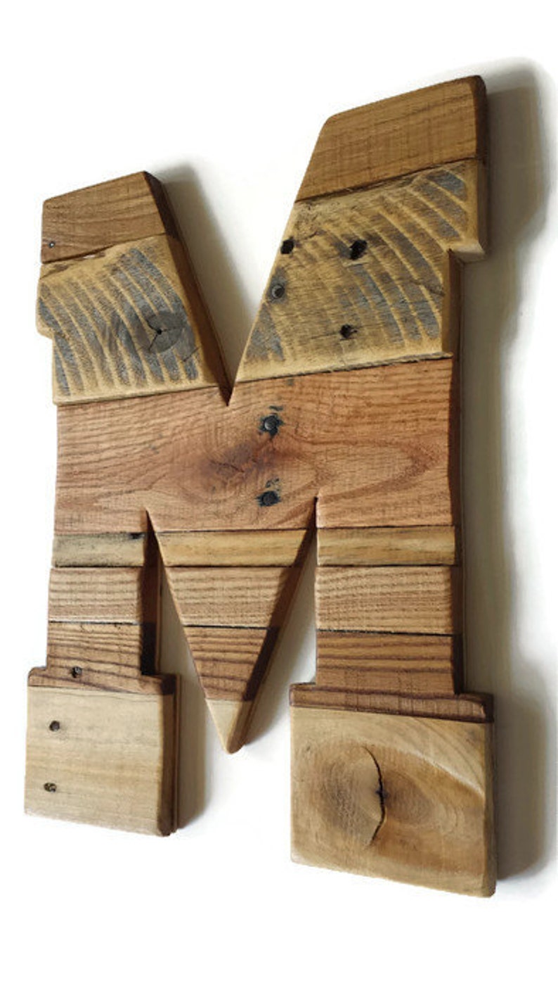 16 Wood Letter Rustic Home Decor Large Wooden Letters | Etsy