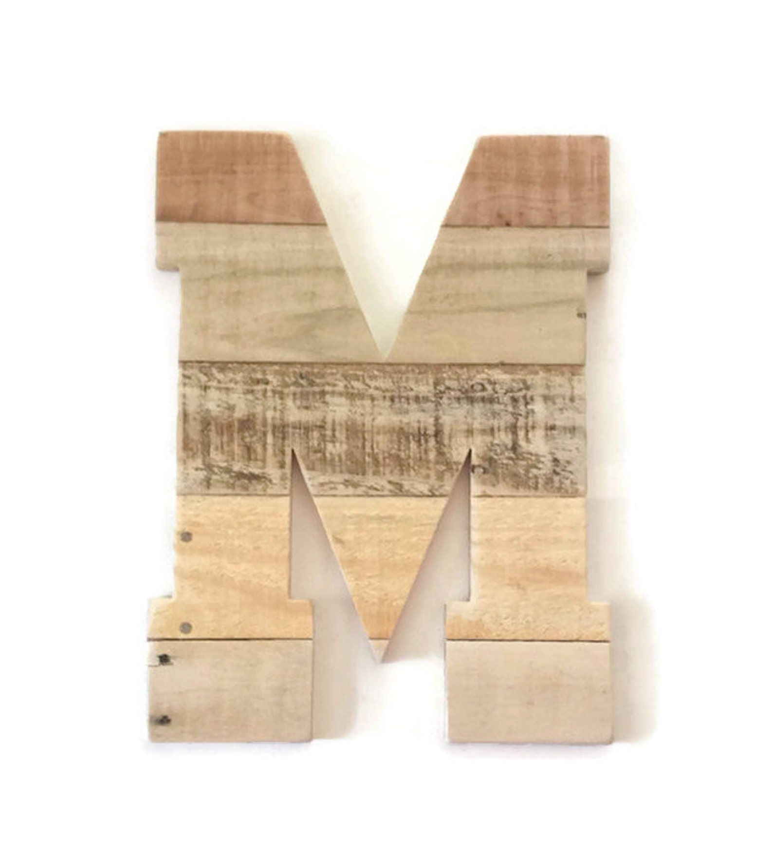Letter M Large Rustic Wall Decor Wood Letter Rustic Home | Etsy