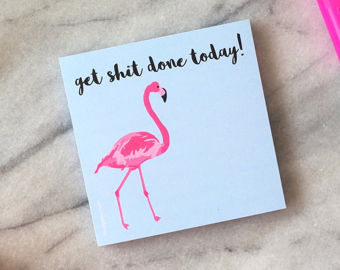 Cute Sticky Notes Flamingo Sticky Notes Funny Sticky Notes - Etsy