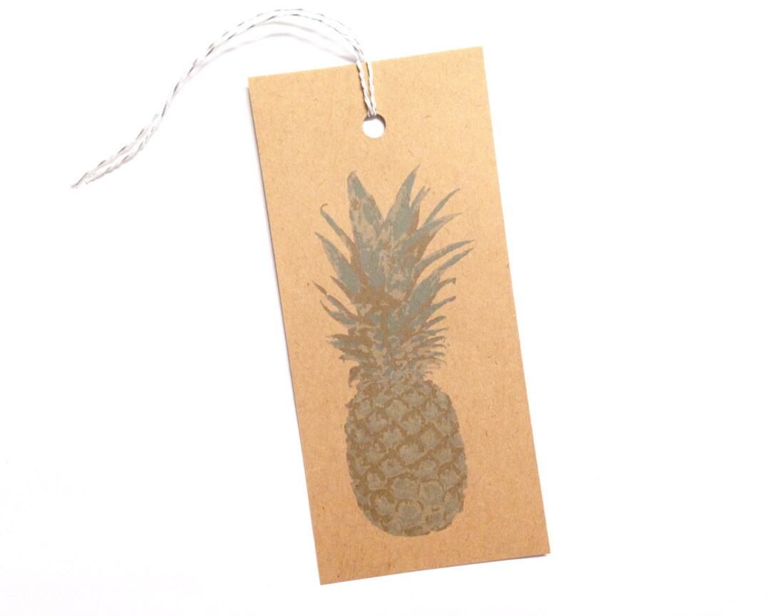 Pineapple Large Christmas Gift Tag Set Holiday Gift Tag - Etsy