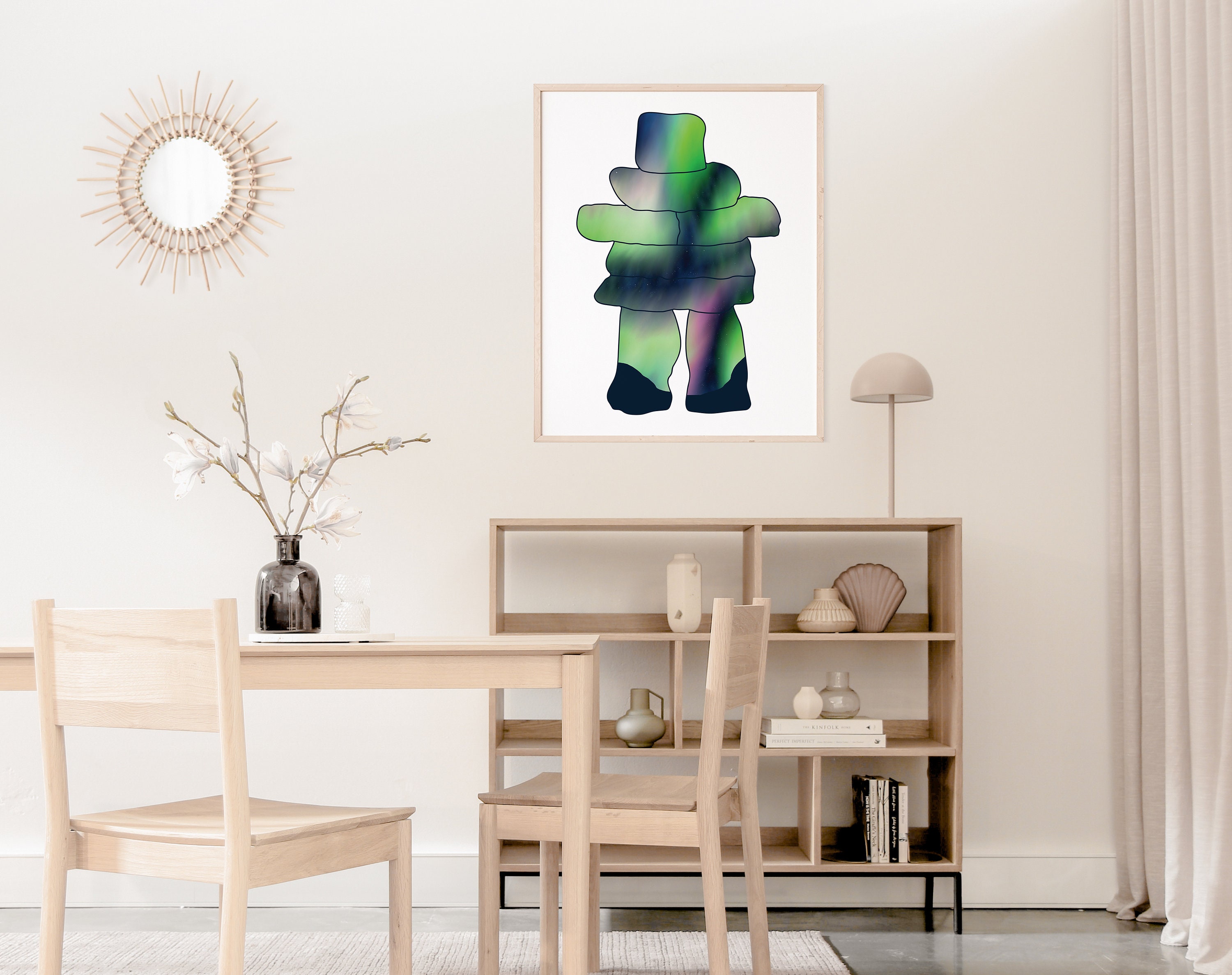 Northern Lights Print Aurora Borealis Print Northern Lights Wall Art ...