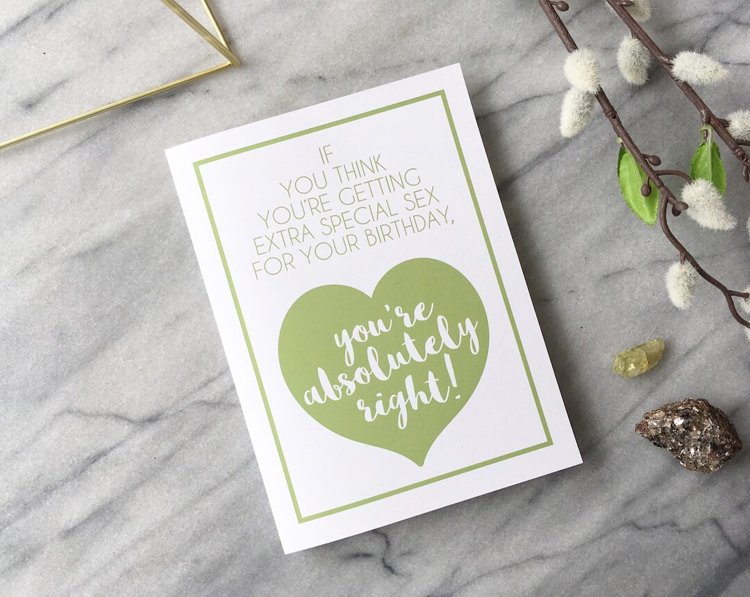 Birthday Card Funny Birthday Card Sexy Birthday Card Husband Birthday