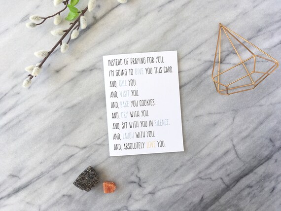 Get Well Card Illness Card Friendship Card Support Card | Etsy