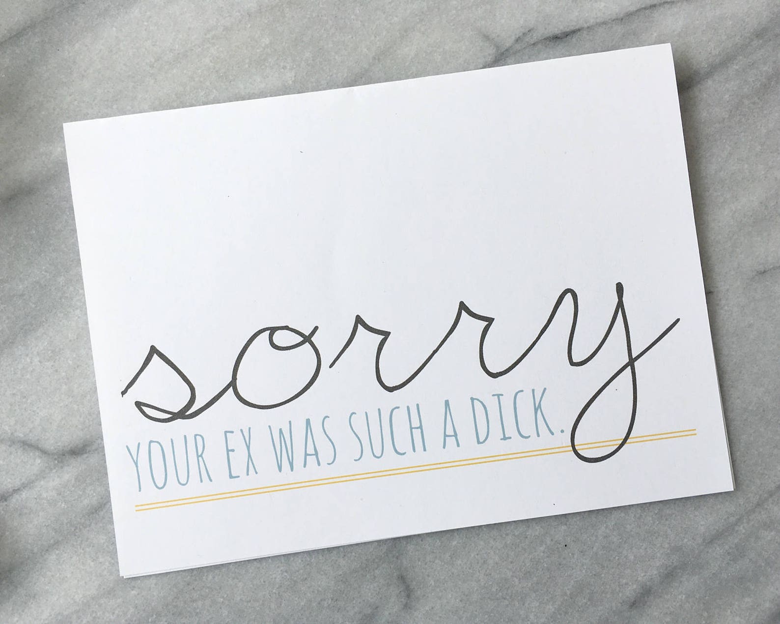 Funny Sympathy Card Funny Break up Card Naughty Sympathy Card - Etsy