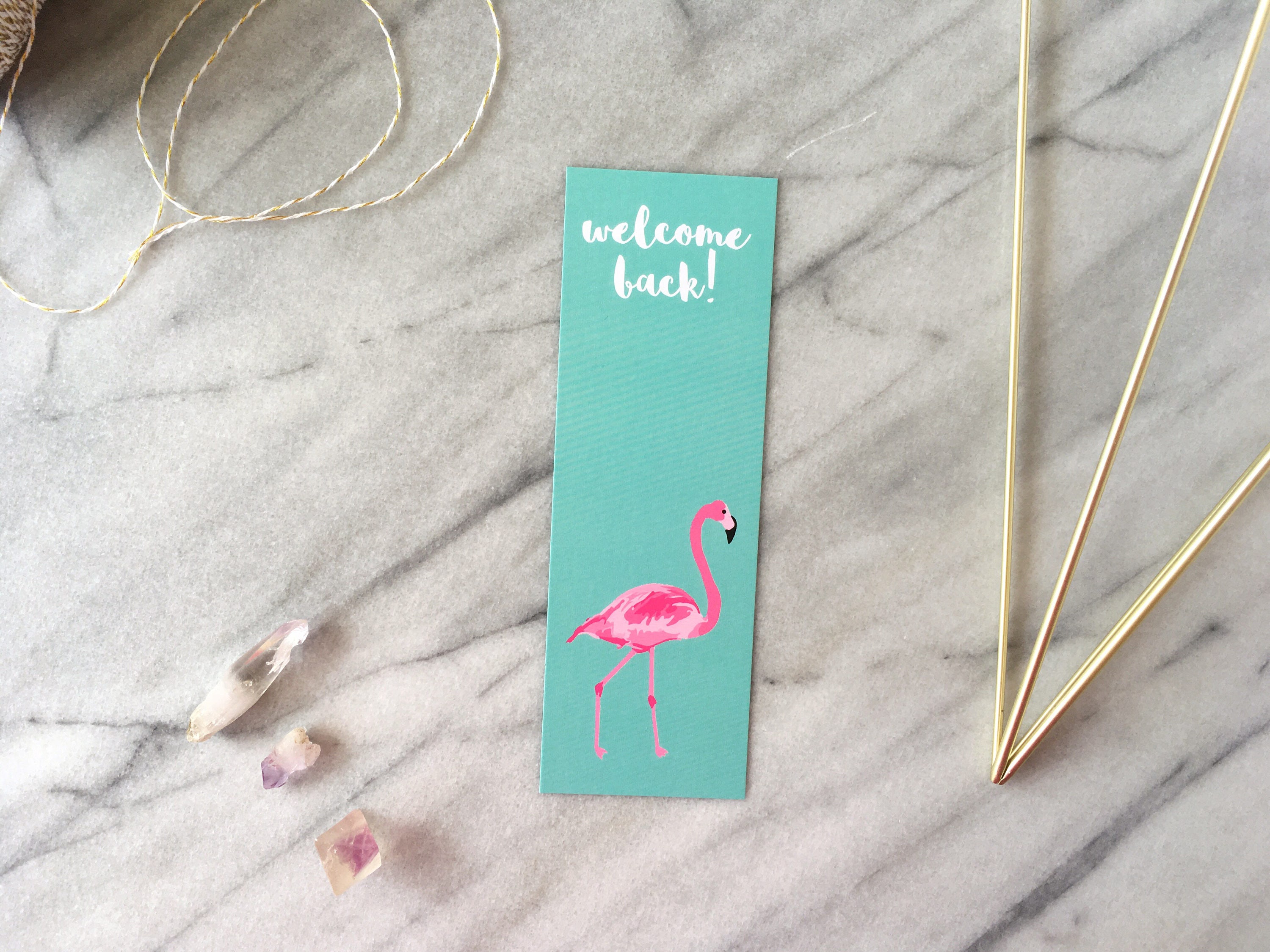 Bookmark Flamingo Bookmark Flamingo Stationery Pink Flamingo Tropical ...