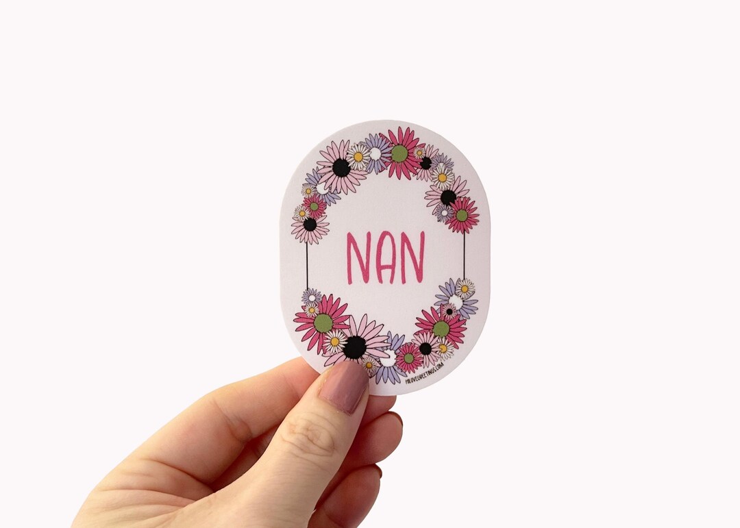 Nan Sticker, Mother's Day Gift, Waterproof Die-cut Vinyl Sticker for ...
