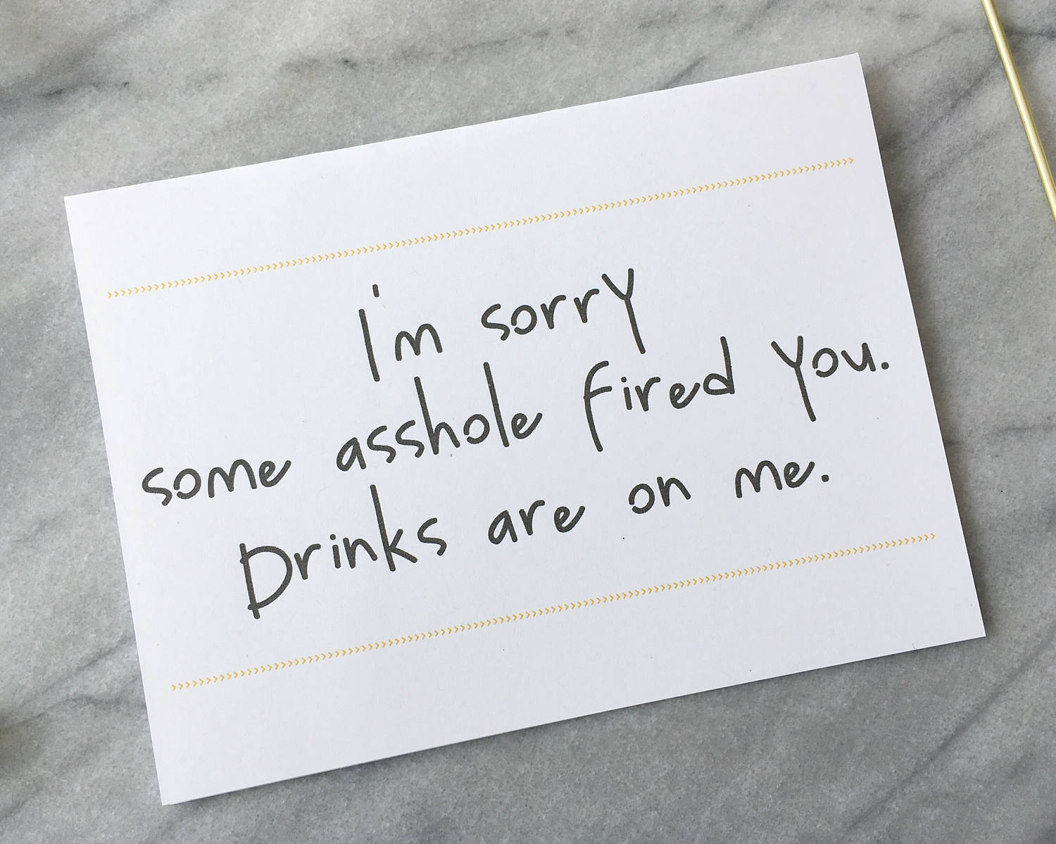 Funny Fired Card: Naughty Sympathy, Job Loss Gift - Etsy