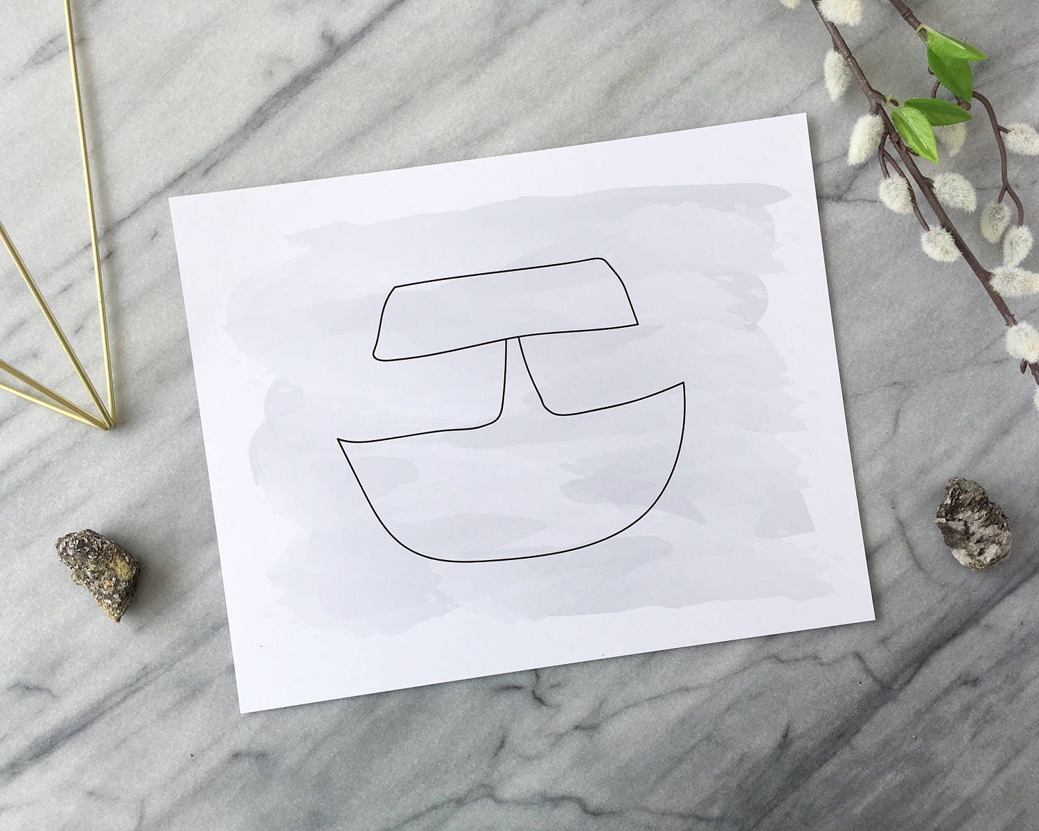 Ulu Art Print Ulu Wall Decor Indigenous Art Inuit Art Ulu Kitchen Art ...