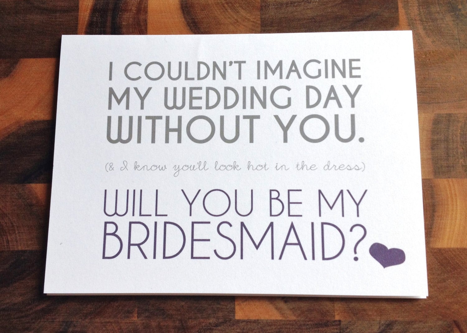 Bridesmaid Proposal Card Funny Bridesmaid Proposal Card Funny ...