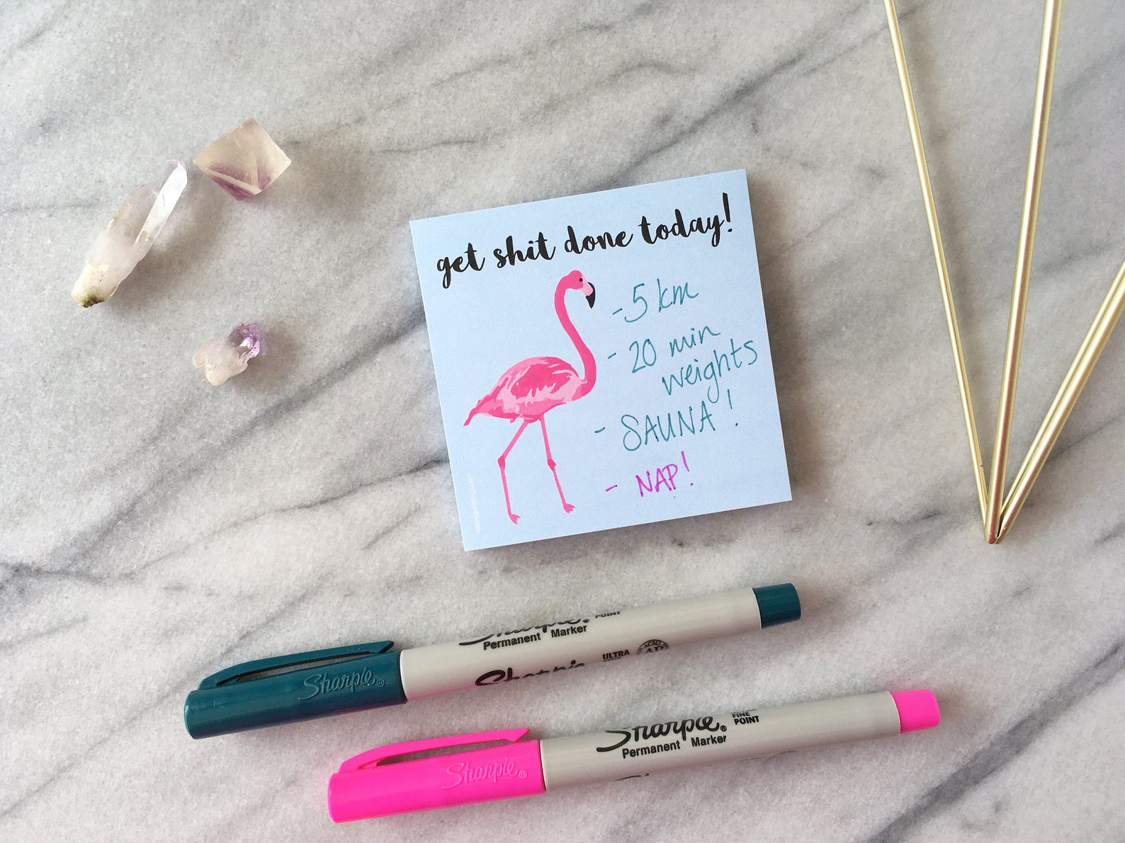 Cute Sticky Notes Flamingo Sticky Notes Funny Sticky Notes Cute Notepad ...