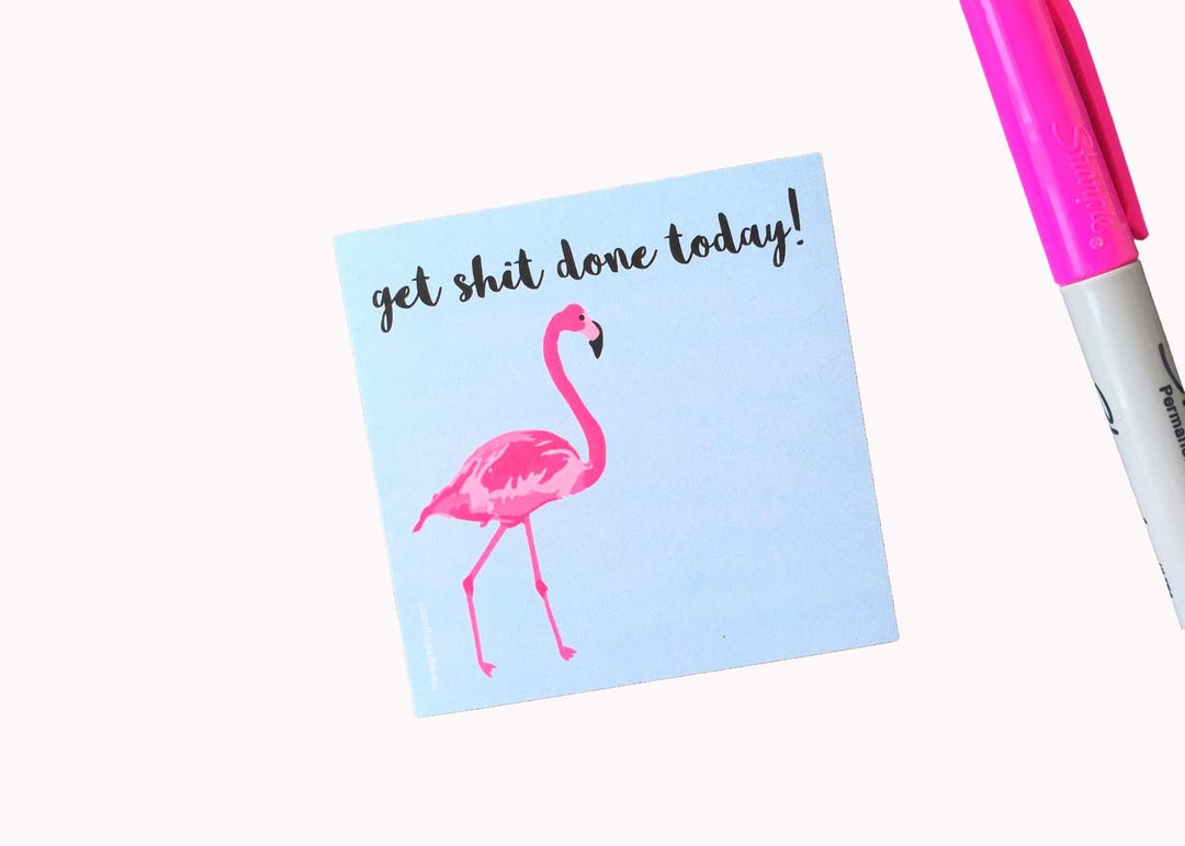 Cute Sticky Notes Flamingo Sticky Notes Funny Sticky Notes Cute Notepad ...