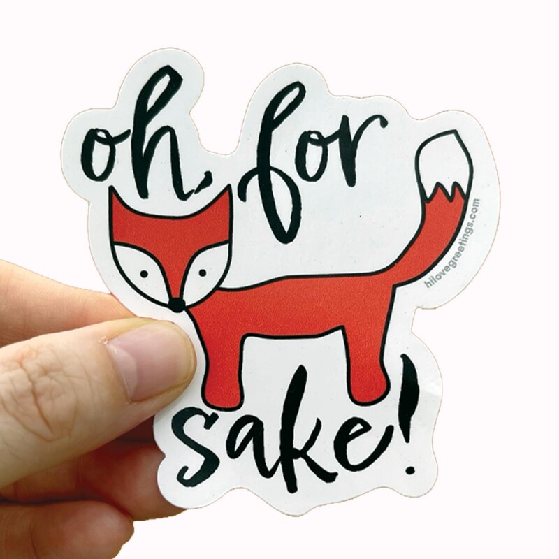 Oh for Fox Sake Bottle - Etsy