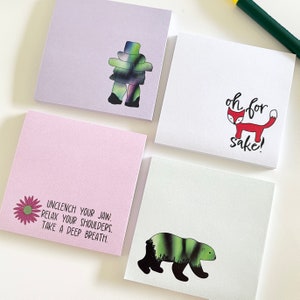 Cute Sticky Notes, Motivational Quote Notepad, Pink Notepad, Cute ...