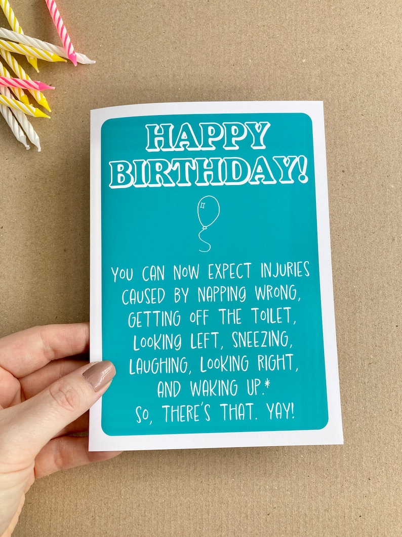 Birthday Card Funny Birthday Card Birthday Card Friend Birthday Card ...