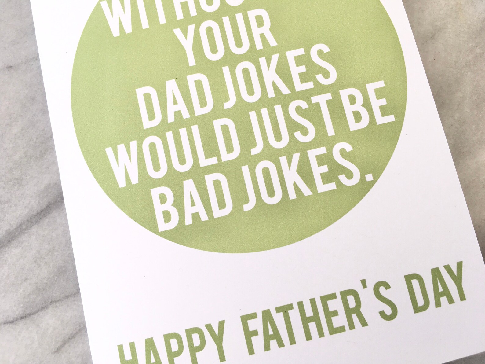 Funny Father's Day Card Dad Joke Card Handmade Fathers - Etsy