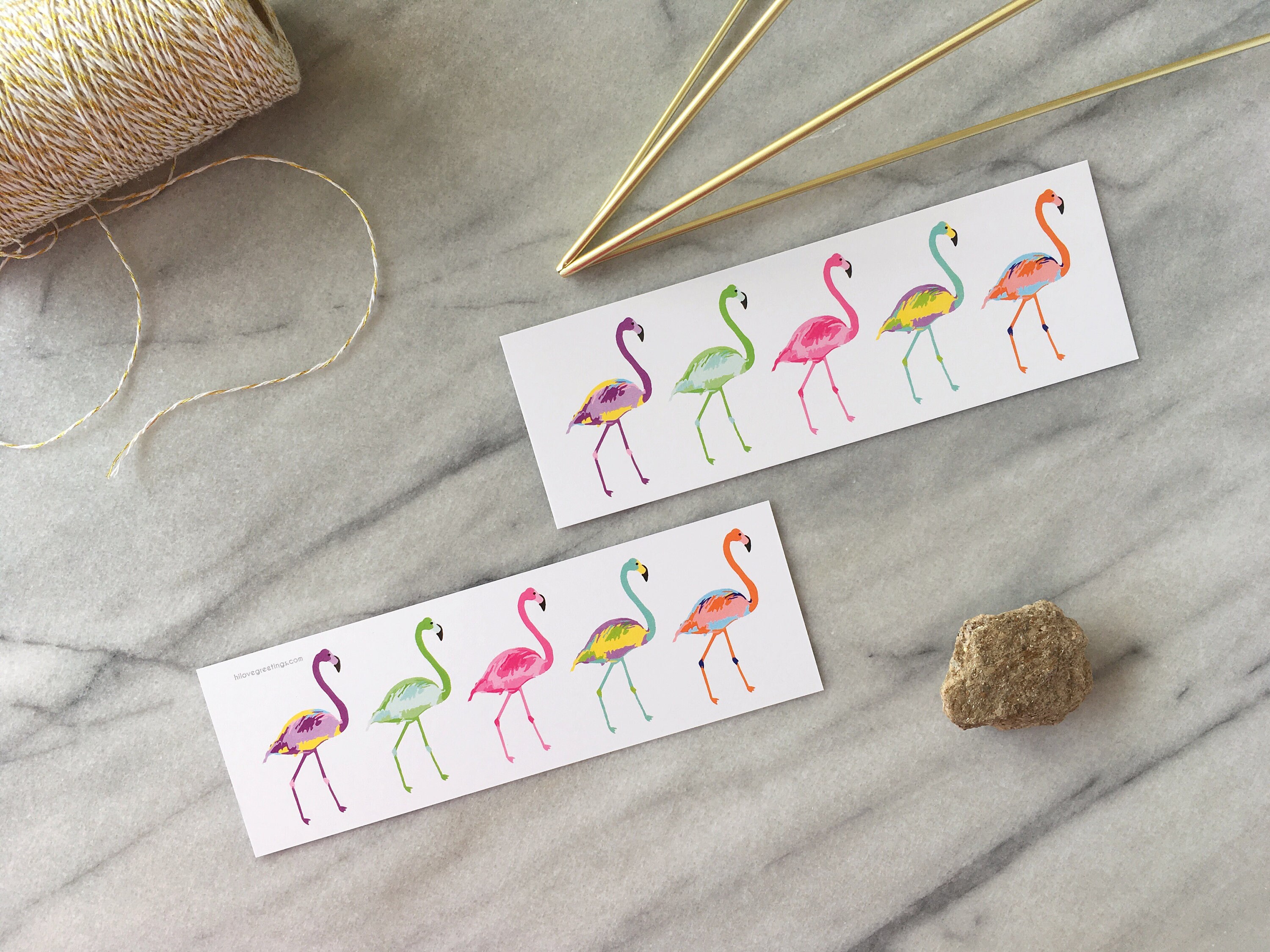 Bookmark Flamingo Bookmark Flamingo Stationery Pink Flamingo - Etsy