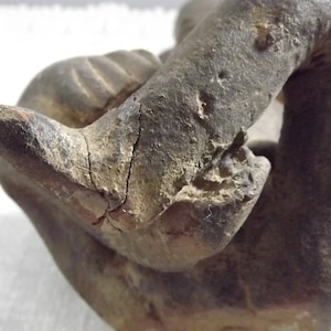 Vintage Seated Primitive Figure With Maize, Clay Pottery Statue - Etsy ...