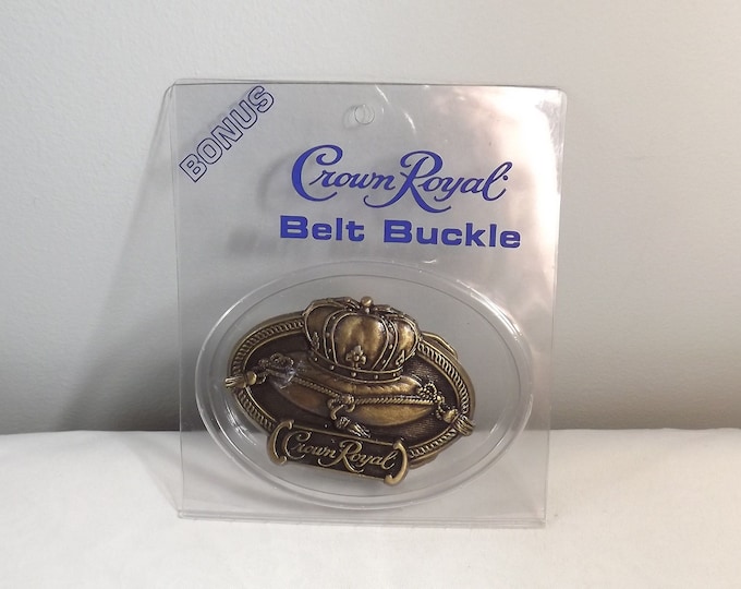 Vintage Crown Royal Canadian Whisky Belt Buckle - Etsy
