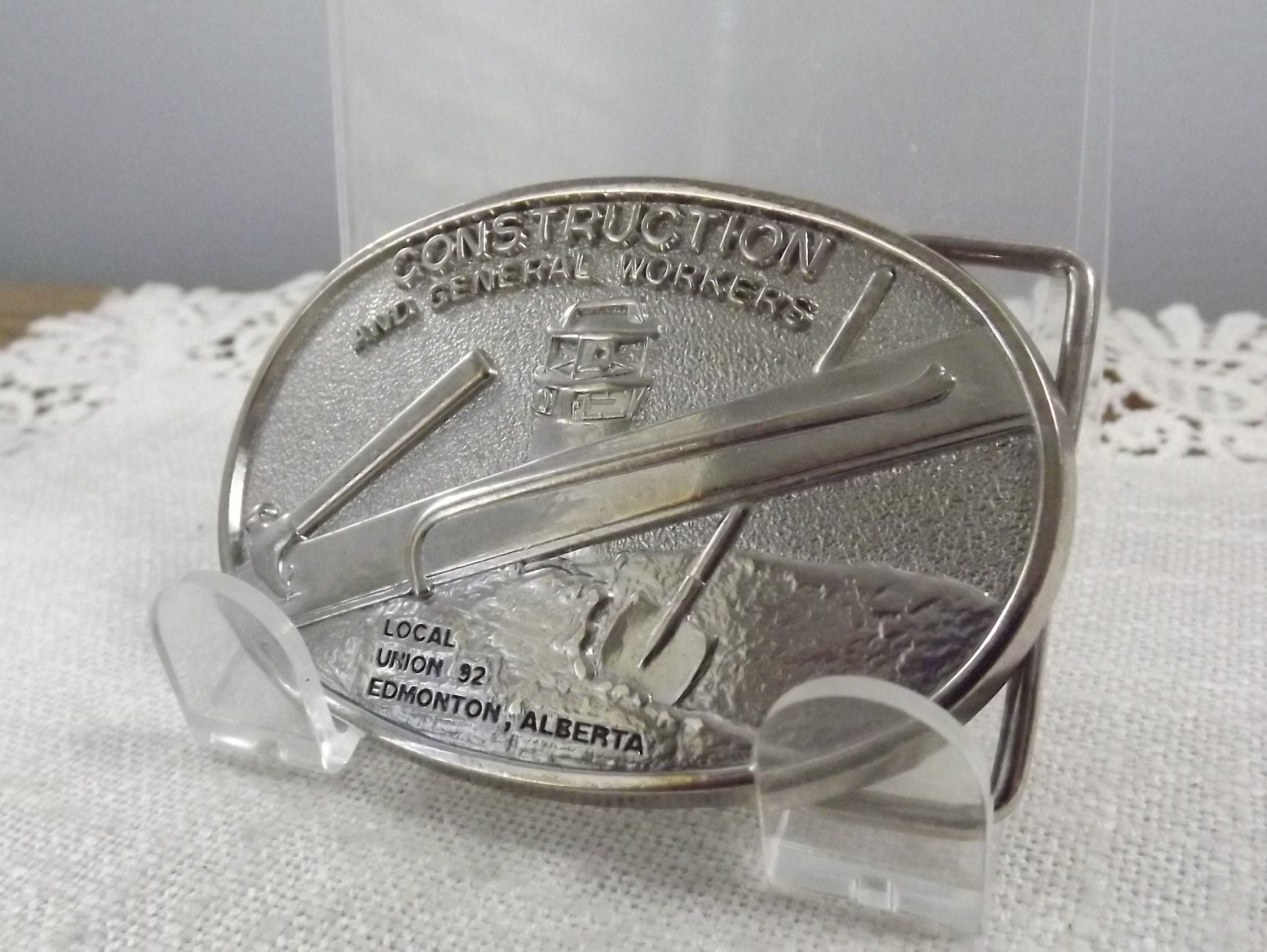 Vintage Construction and General Workers Belt Buckle Local - Etsy Australia