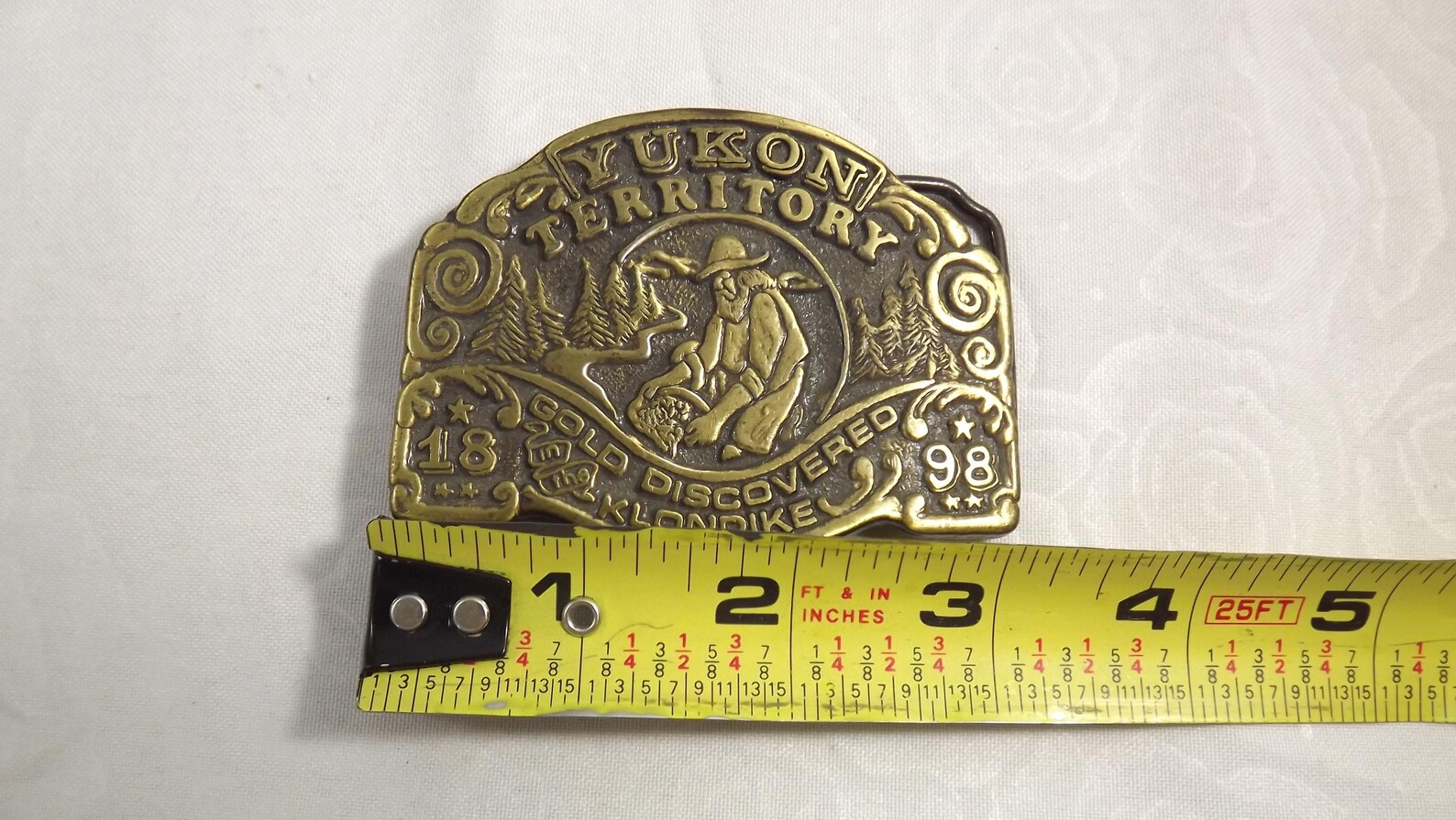 Yukon Territory Collectible Belt Buckle, Gold Discovered 1898, Klondike ...