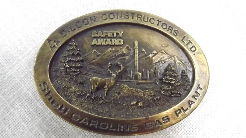 Dilcon Constructors Ltd. Belt Buckle Shell Gas Industry - Etsy