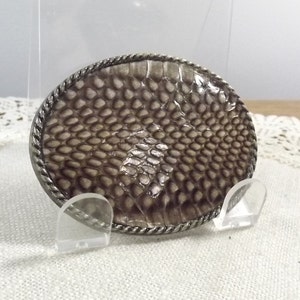 Vintage Elephant Trunk Snake Skin Belt Buckle, Karung Artisan Buckle (2 ...