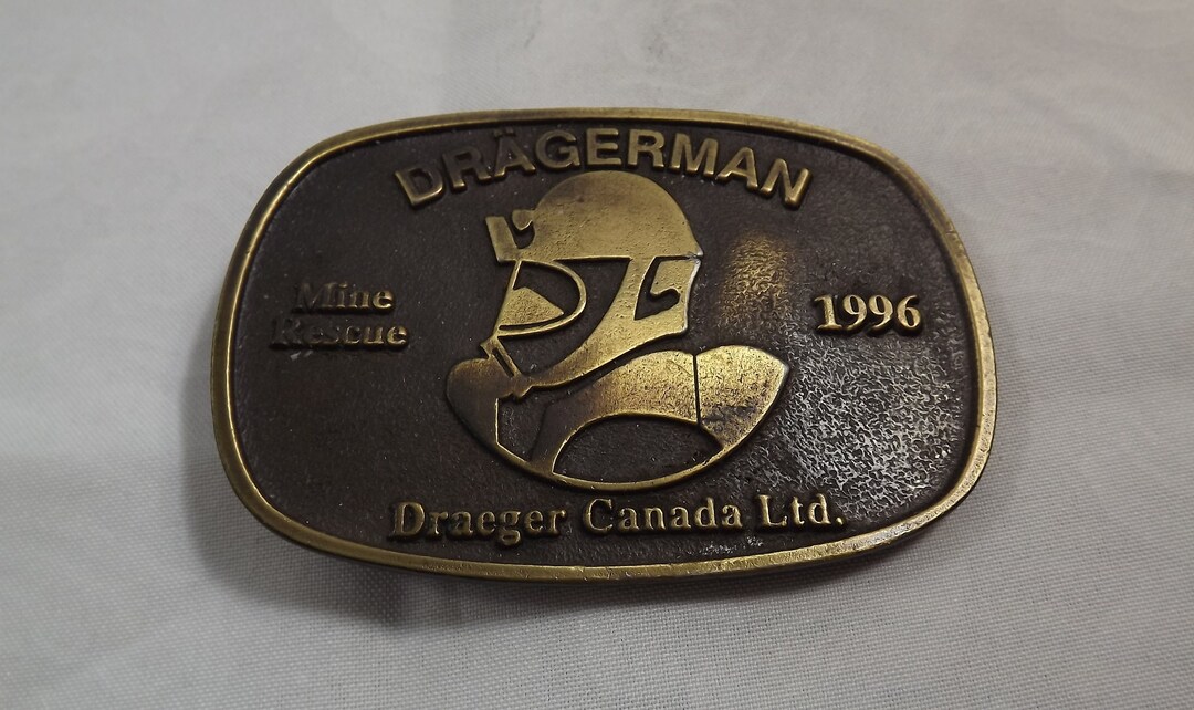 Vintage Dragerman Mine Rescue 1996 Belt Buckle for the Mining - Etsy