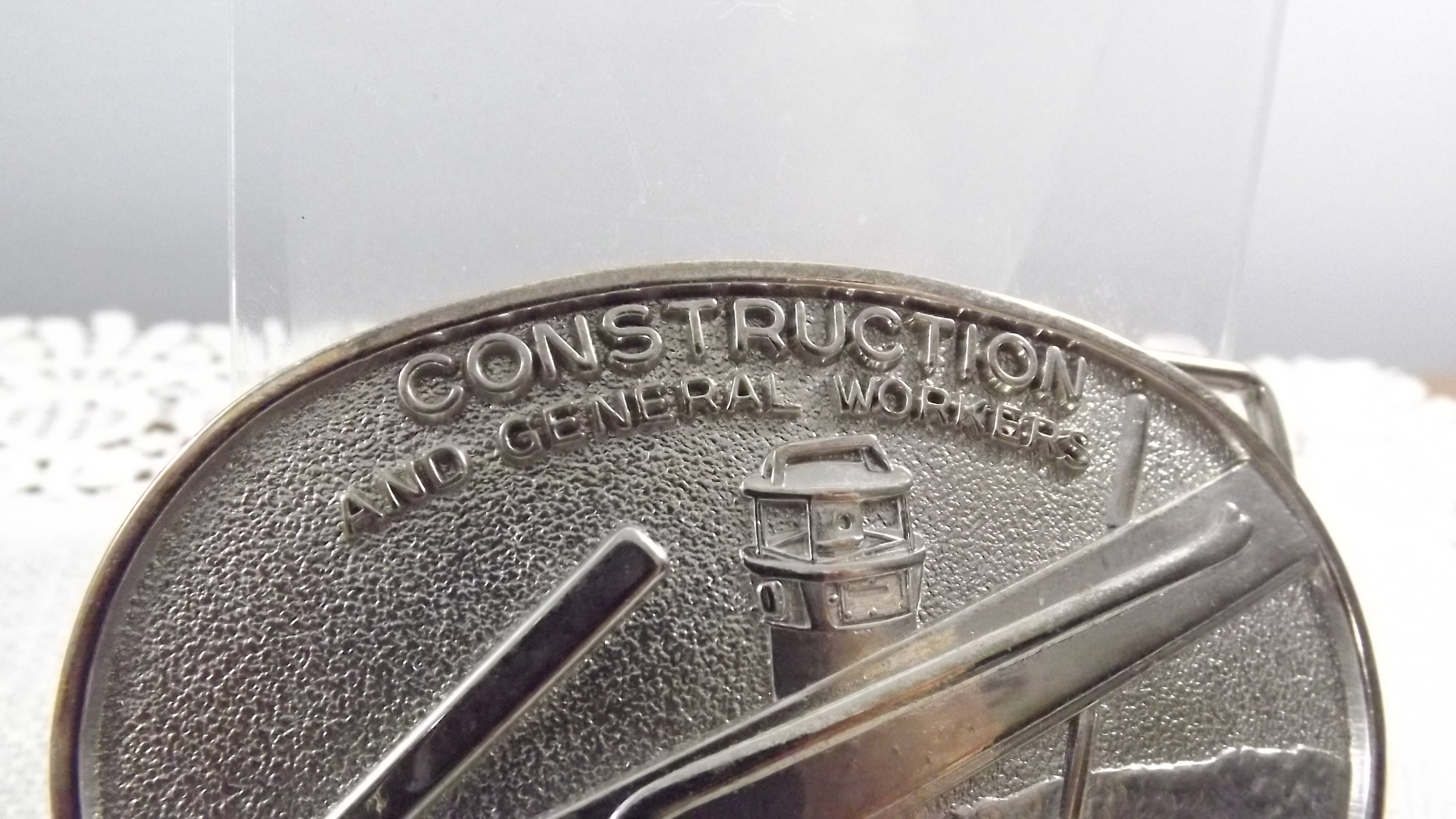 Vintage Construction and General Workers Belt Buckle Local - Etsy Australia