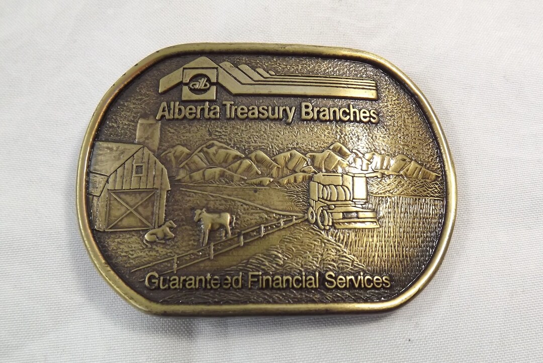 Alberta Treasury Branches for Agriculture Industry Belt Buckle ...