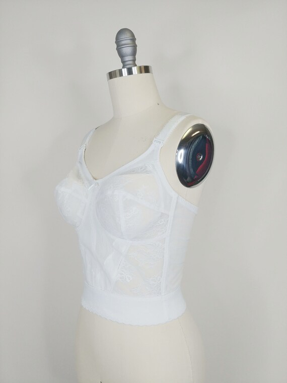 1990s Bali Bow Print Long Line Bra | Vintage 90s Bras… - Gem