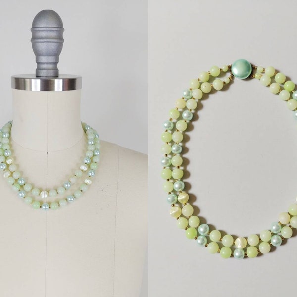 60s Beaded Necklace - Etsy