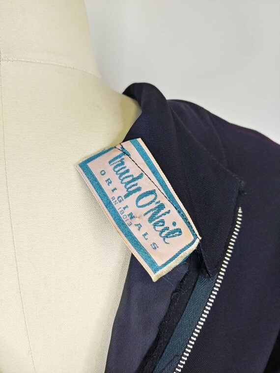 1960s Trudy O'Neil Black Rayon Fringe Flapper Dress |… - Gem