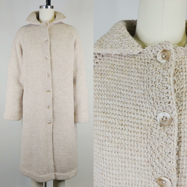 Hand Knit Coat - Etsy