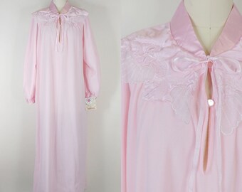 1980s Deadstock Barbizon Liquid Satin Pink Nightgown Vintage 80s ...