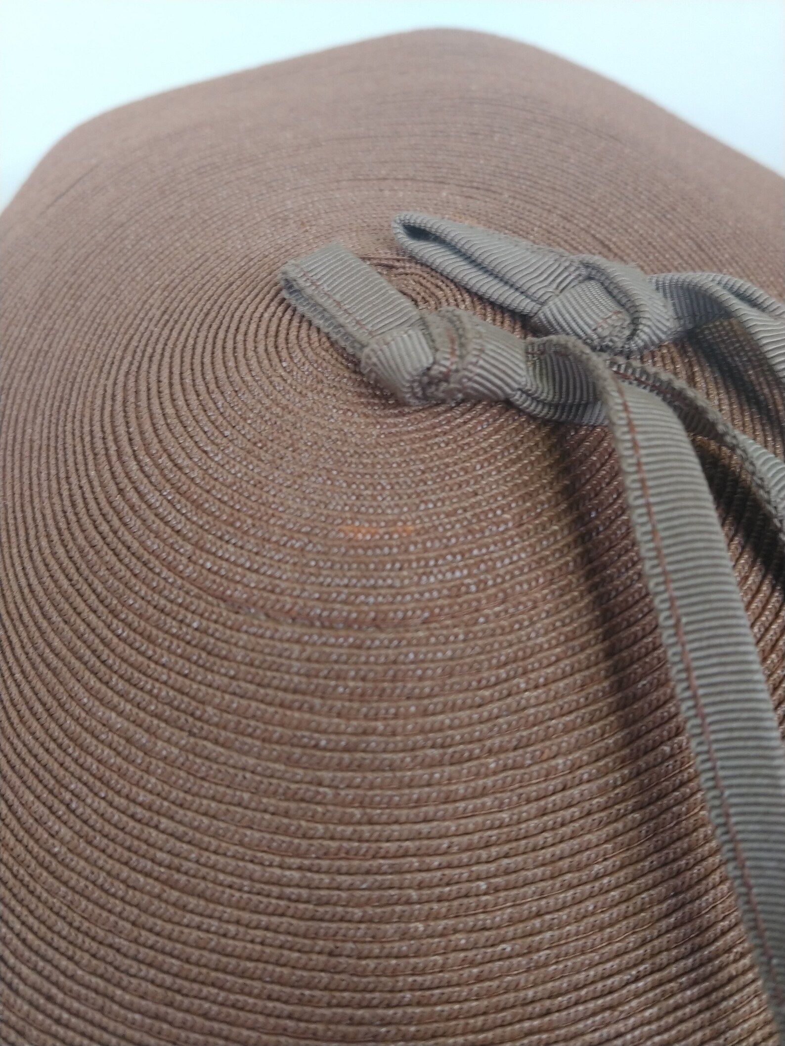 1940s Bullseye Striped Straw Beret | Vintage 40s Tam Hat - Etsy