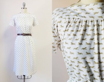 Horse Print Dress - Etsy