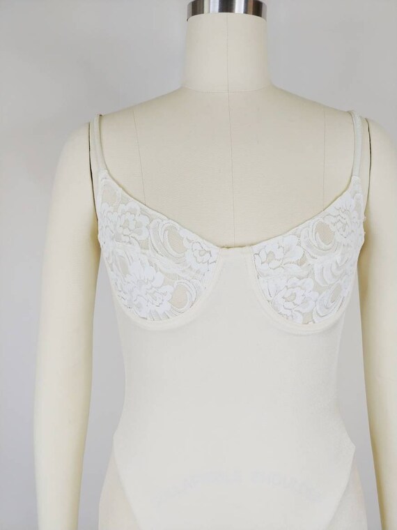 1990s Nancy Ganz Under It All Cream Underwire Shapewe… - Gem