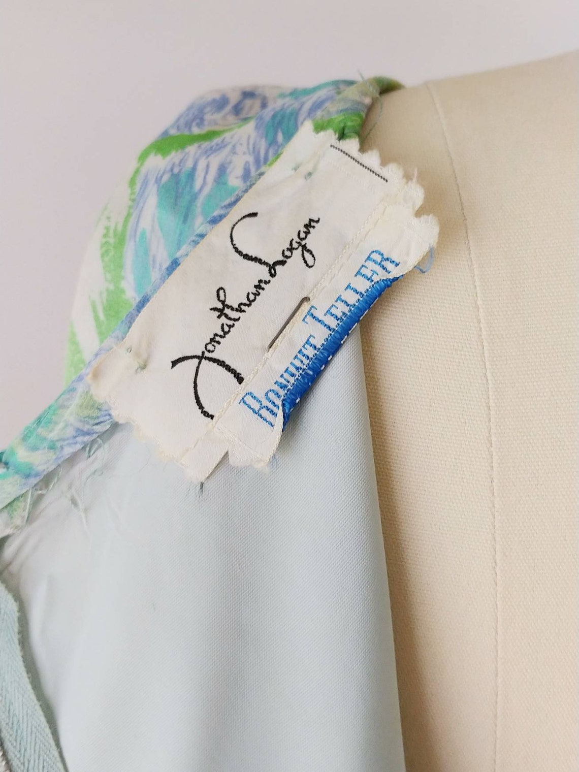 1960s Jonathan Logan Silk Tulip Print Sheath Dress Vintage - Etsy