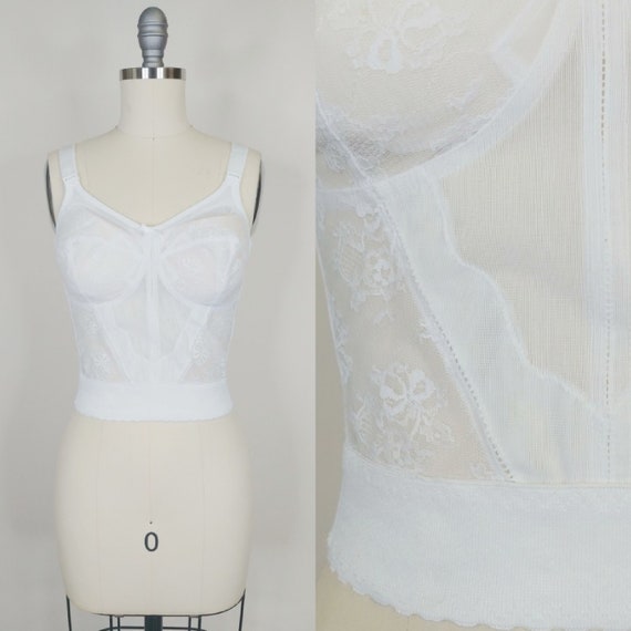 1990s Bali Bow Print Long Line Bra | Vintage 90s Bras… - Gem