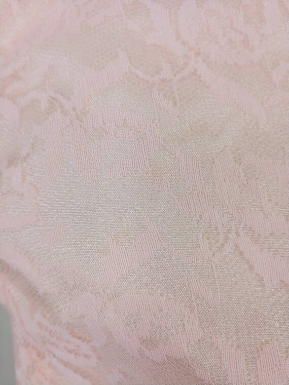 1960s Light Pink Lace Button Back Blouse | Vintage 60… - Gem