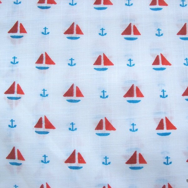Sailboat Fabric - Etsy