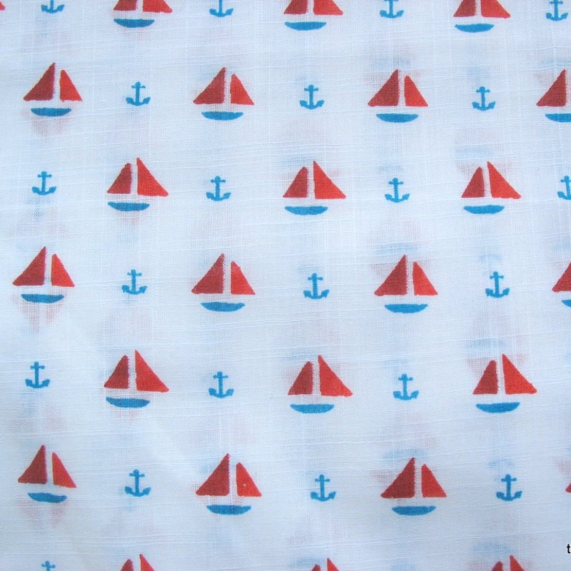 Sailboat Fabric - Etsy