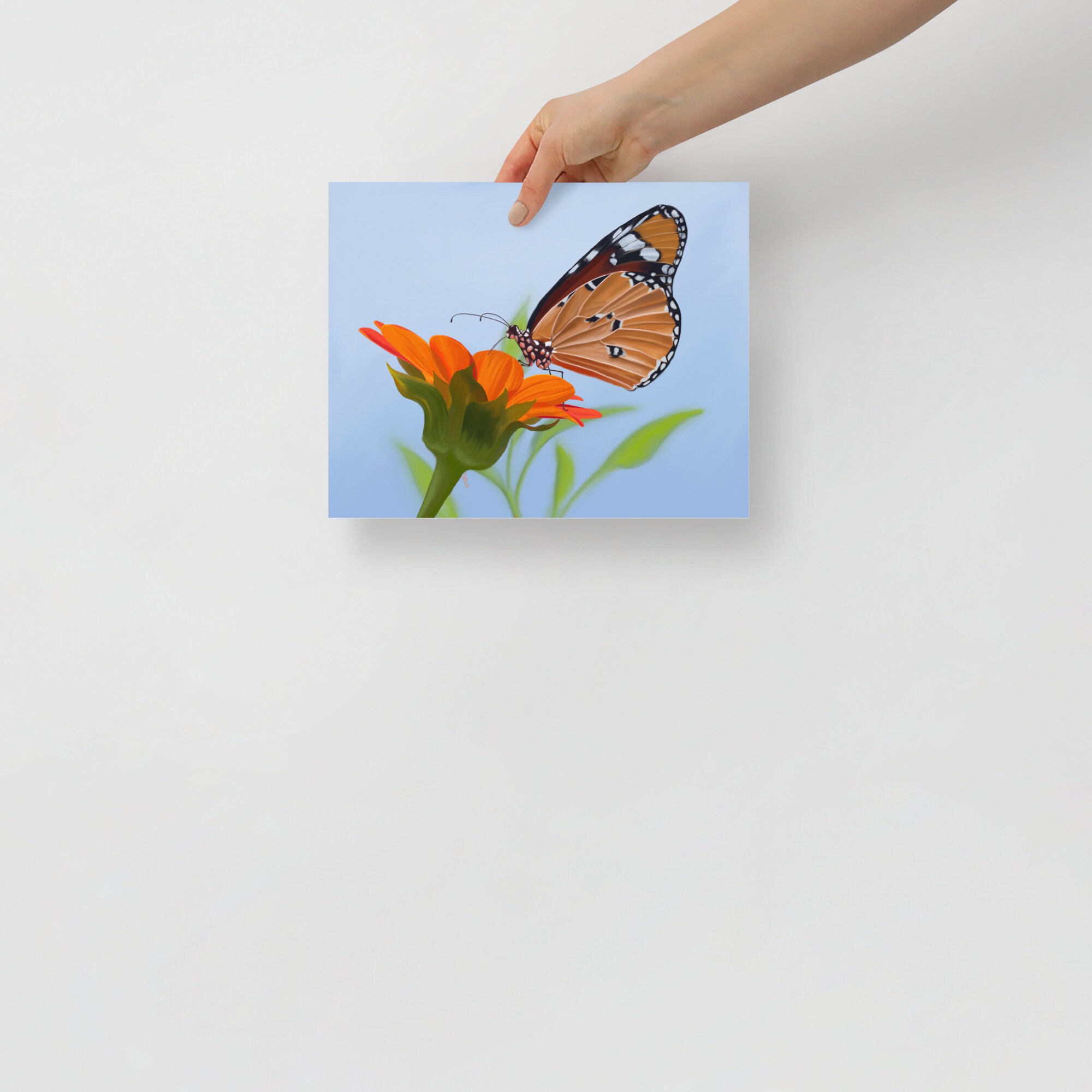 Painted Monarch Poster, Original Art, Art Print, Photo Paper Poster - Etsy